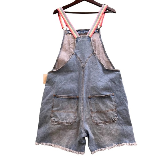 Target | Shorts | Target Womens Rainbow Queen Denim Short Overalls ...